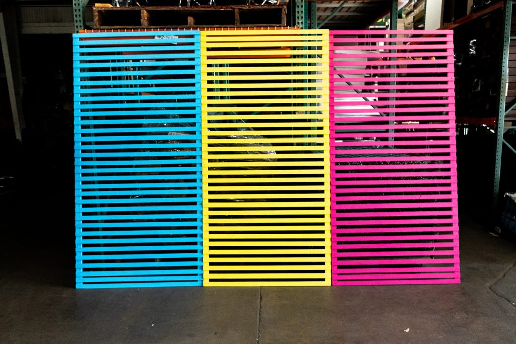 Panel, Slats, Multi Color 4’x8′ – Hundred House